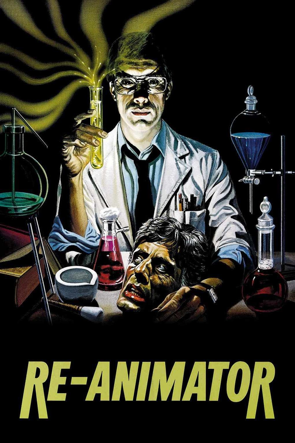 Showtime for Re-Animator playing October 10th, 2025 at 9:30 PM - Hyland Cinema | Hyland Cinema